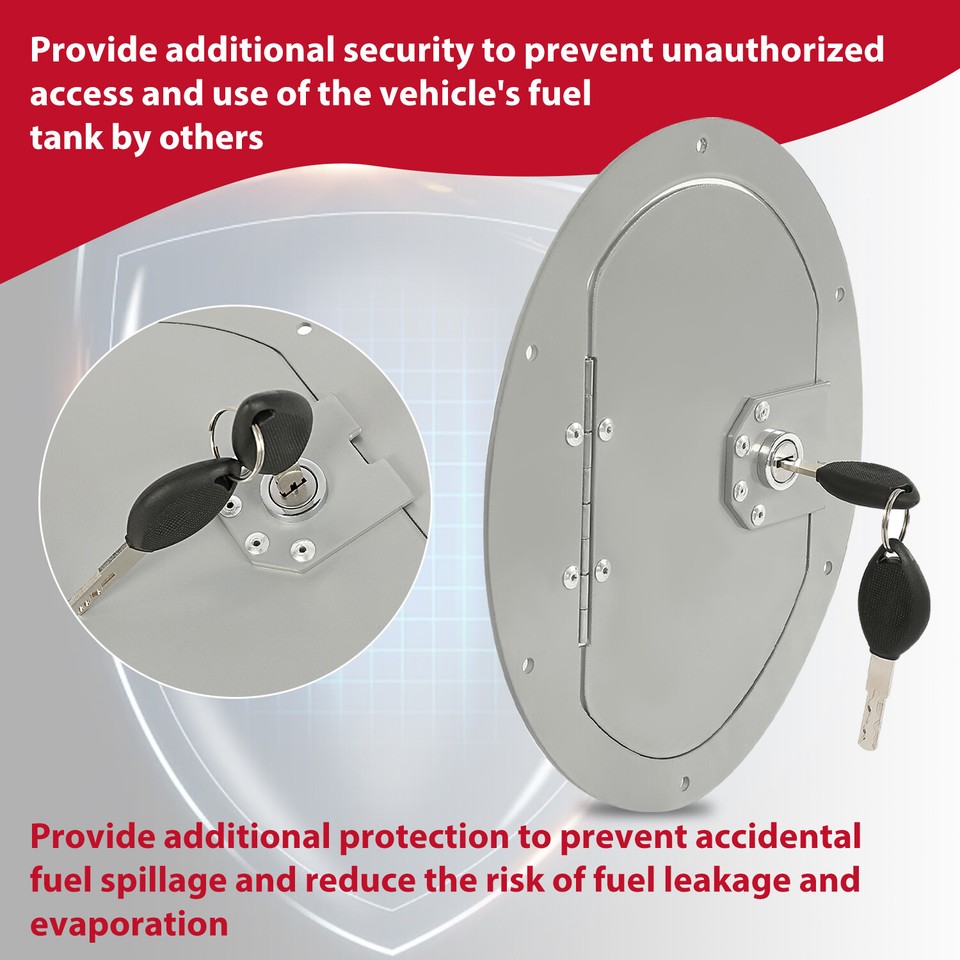 Locking Fuel Door Gas Tank Cap Cover For HMMWV/ Humvee / Hummer M998 ...