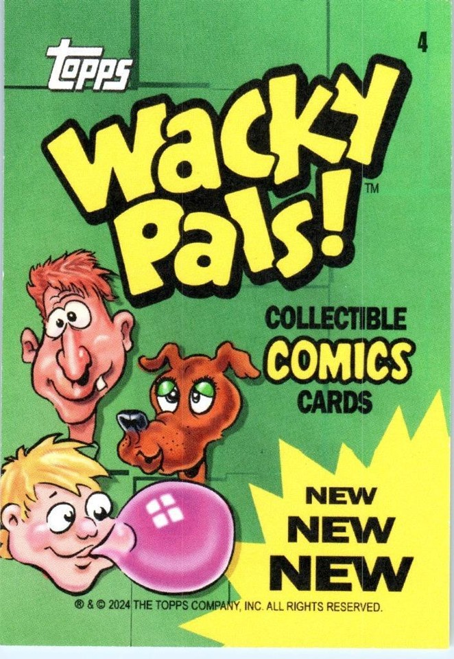 2024 WACKY PACKAGES ANS CHASE WACKY PALS COMICS CARD #4 CREATURE ...