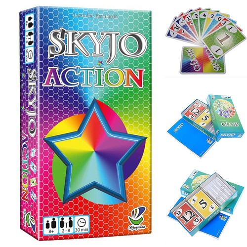 SKYJO /SKYJO ACTION The Entertaining CardS Game Board Game Family Party ...