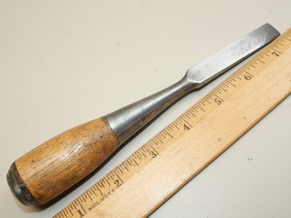 Old Collectible tools Vintage Stanley Everlast 1/2" bevel edge chisel ...