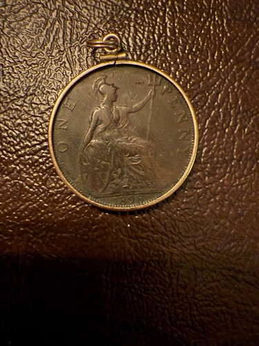 1898 Great Britain One Penny Queen Victoria Coin In Fair Condition ...