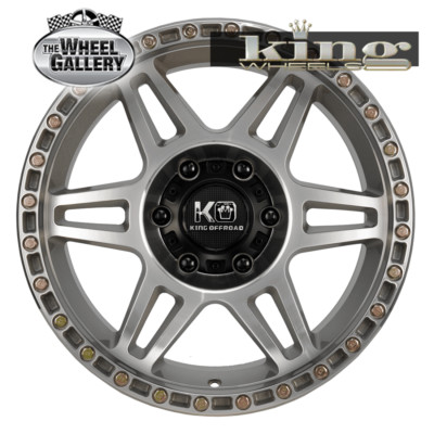 Set of King Kong 17x9 5/150 0P Silver - Machined - Zinc Bolts Alloy ...