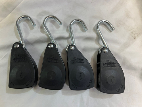 4-Pack Rope Ratchet 3/8" Heavy-Duty Ratcheting Tie Down Rope Hanger ...
