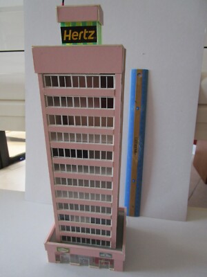 Built N Scale Hi Rise City Apartment Building W/ Figures +Light For ...