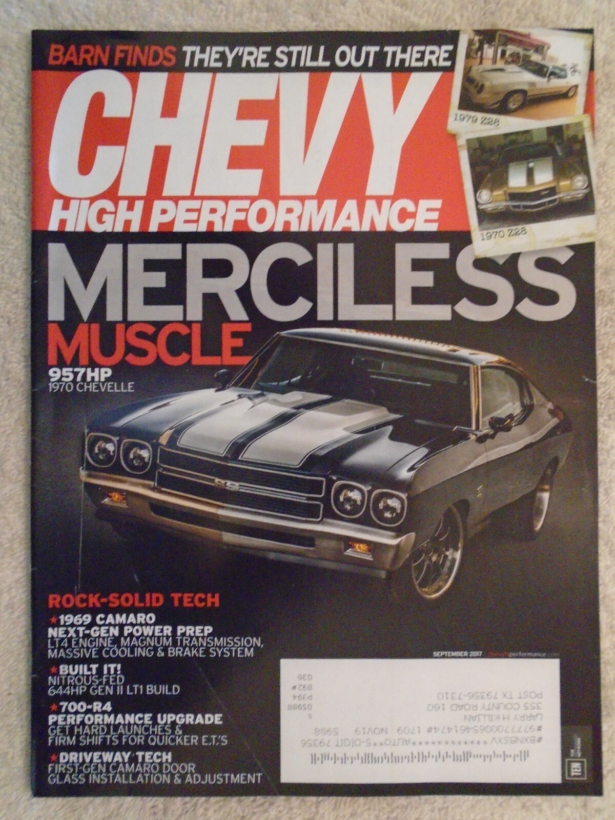 Chevy High Performance Magazine Issues 2016 To 2019 - SAVE on Multiples ...