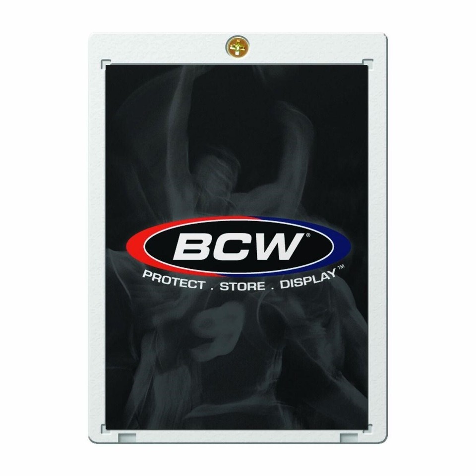 BCW 1 Screw Screwdown Thick Card Holder Up to 120 Pt Brand New Display ...