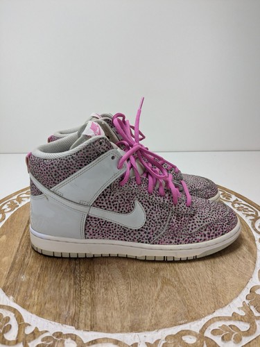 RARE Women Nike DUNK HI SKINNY PRINT Sz 8.5 Sneakers … - Gem