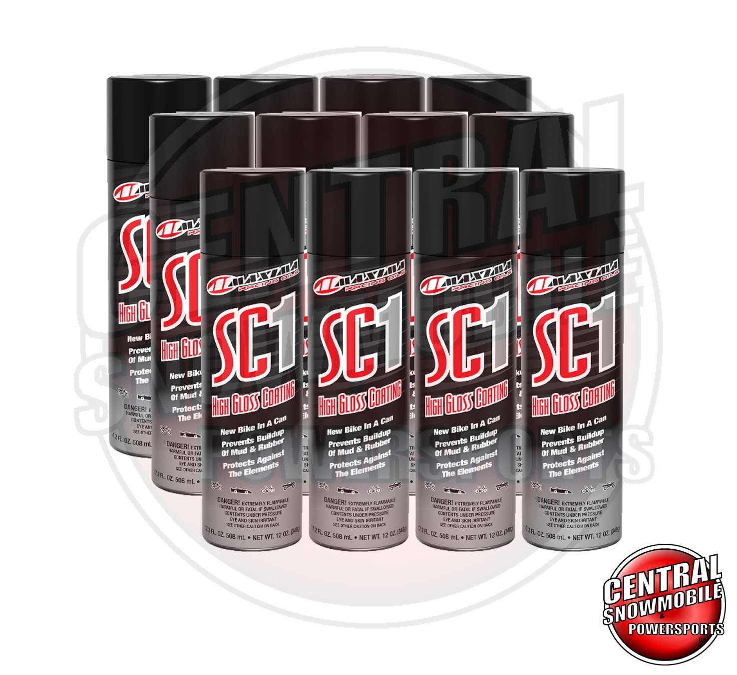 12x Maxima Racing Oils SC1 High Gloss Silicone Clear Coat 17.2oz Spray ...