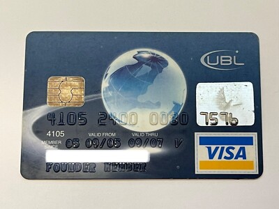 UBL United Bank Visa Credit Card Pakistan Chip Expired in 2007 | eBay