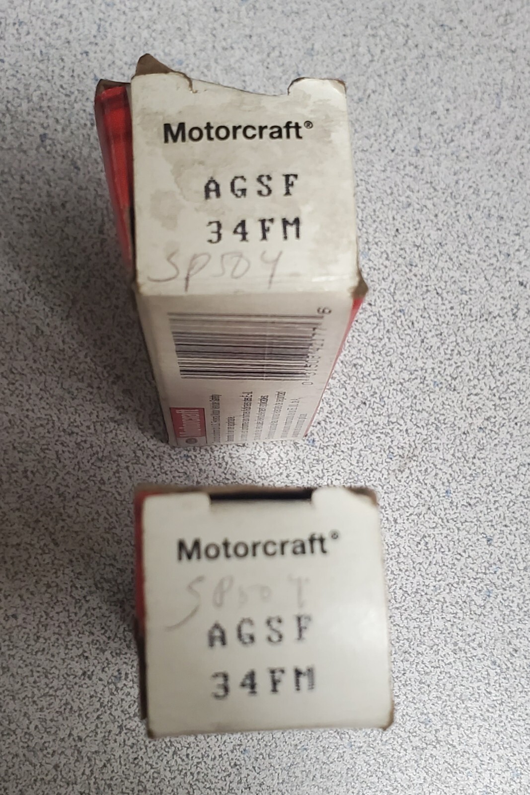 GENUINE MOTORCRAFT SPARK PLUG # SP504 / AGSF34FM SET OF 2 | eBay