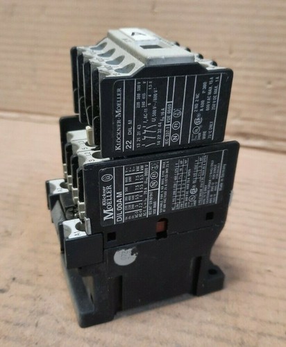 MOELLER #DIL00AM 22DILM CONTACTOR WITH AUXILLARY CONTACTOR M147A | eBay