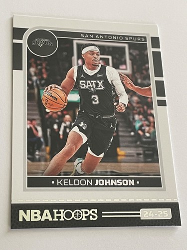 2024-25 Panini NBA Hoops Keldon Johnson #140 Base Card San Antonio ...