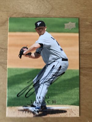 Jesse Litsch Signed 2008 Upper Deck #33 Card Toronto Blue Jays Auto ...