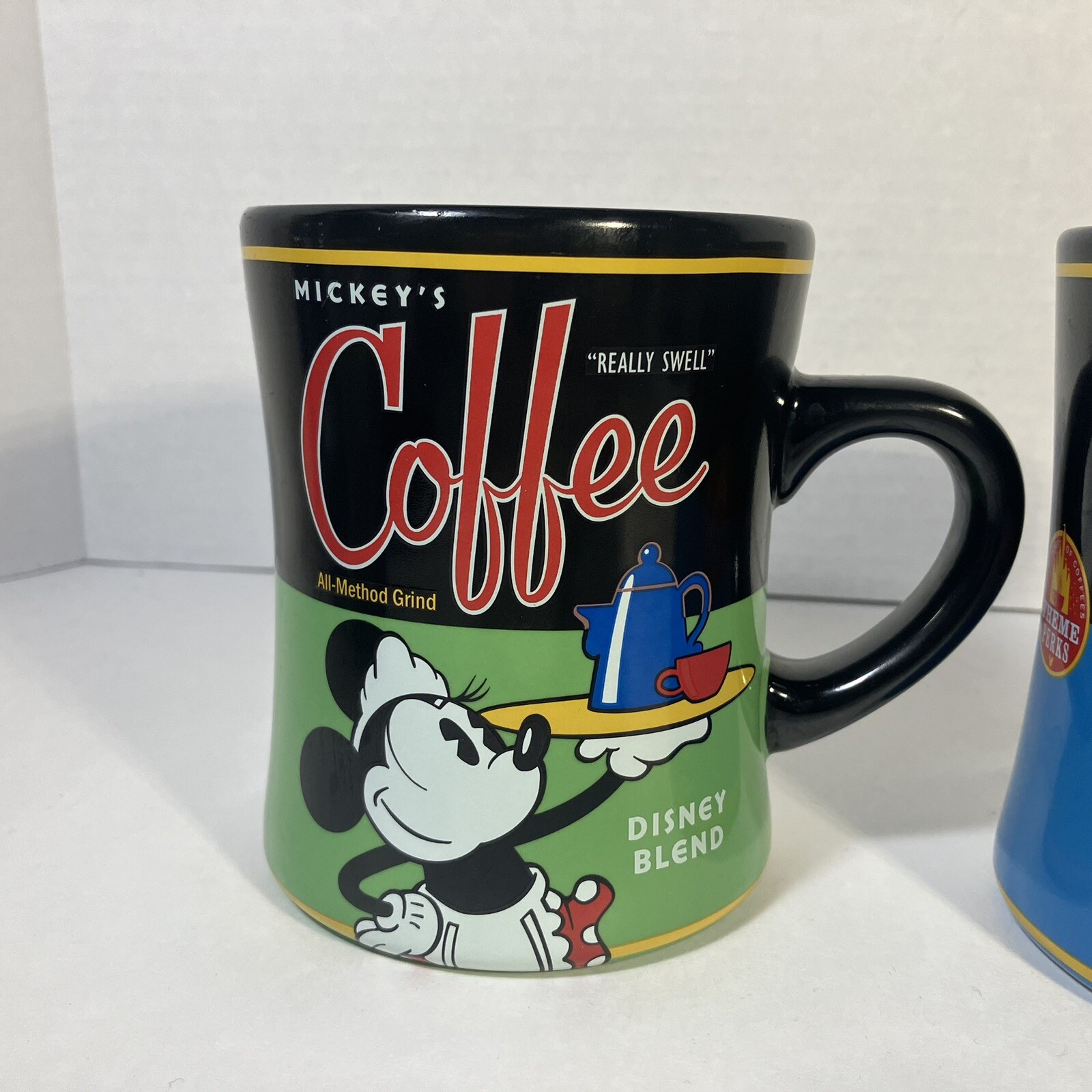 Mickey’s Really Swell Coffee Mug Disney Blend Theme Perks Mickey Set Of ...