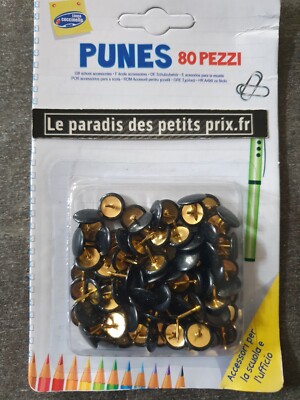 80 punaises noires ,punaises , 1 boite de 80 punaises de couleurs ...