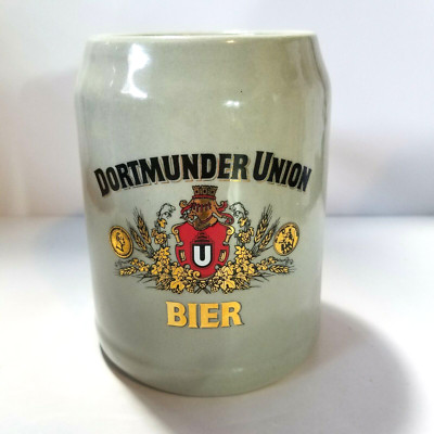 Dortmunder Union Bier Germany Mug Stein .25 Liter 4 1/8" | eBay