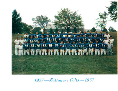 1957 BALTIMORE COLTS 8X10 TEAM PHOTO UNITAS BERRY NFL MARYLAND FOOTBALL ...