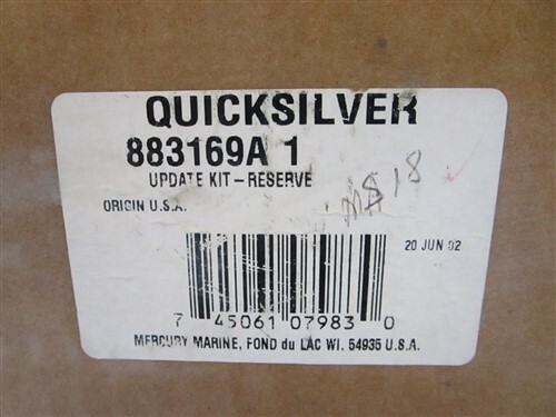 MERCURY QUICKSILVER 883169A1 POWER TRIM RESERVOIR KIT MARINE BOAT | eBay