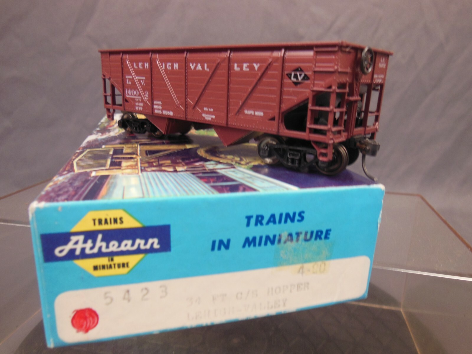 HO SCALE ATHEARN LEHIGH VALLEY 14002 COMPOSITE HOPPER KIT BUILT O/B | eBay