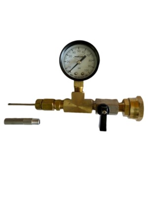 Geothermal Loop Fill Tool For Garden Hose Geo Needle W/ 100psi Gauge ...