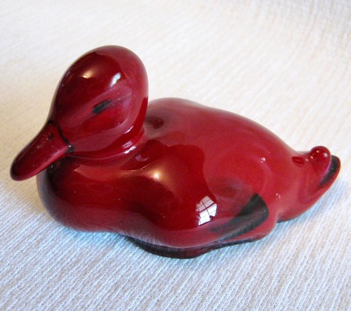 Royal Doulton FLAMBE HN148B Red Duck Art Deco Figurine Circa 1920’s | eBay