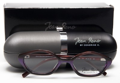 NEW Jean Reno By CENDRINE O. 1340 C4 BROWN/VIOLET EYEGLASSES FRAME 49 ...