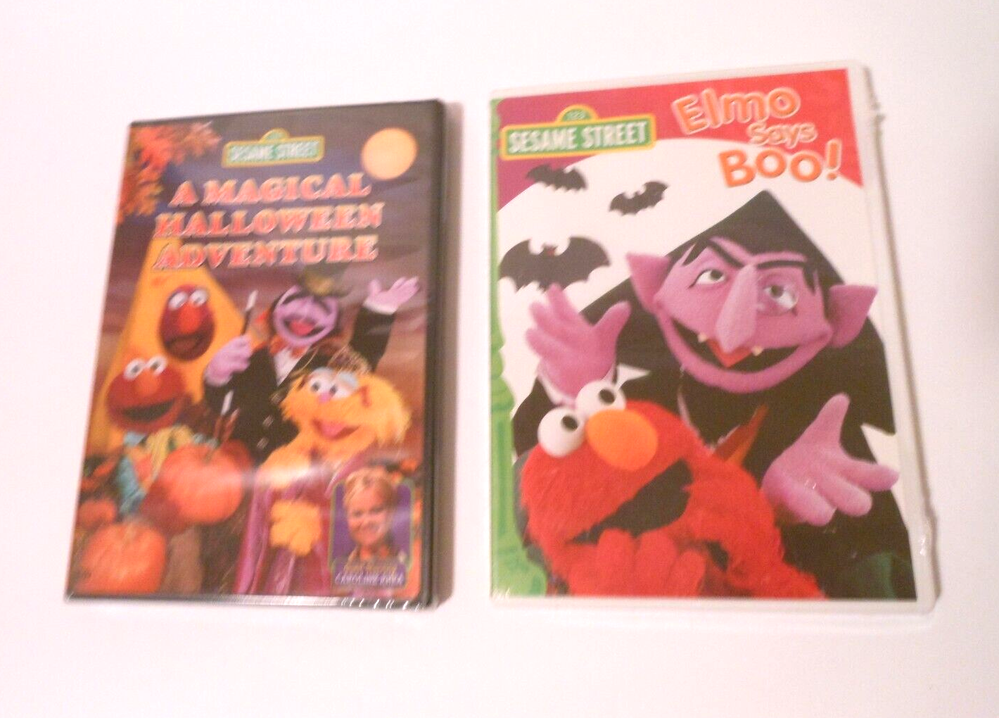 2 New Sealed SESAME STREET DVD's, Elmo Says Boo & A Magical Halloween ...