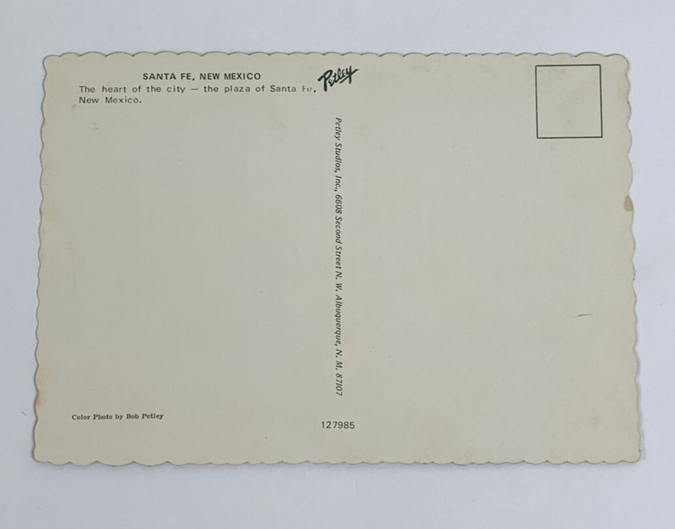 The Plaza of Santa Fe, San Francisco, California, Street View Postcard ...