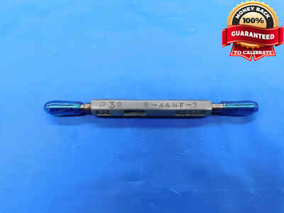 5 44 NF 3 THREAD PLUG GAGE #5 .125 .1250 GO NO GO P.D.'S = .1102 ...