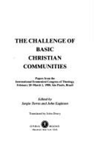 The Challenge of Basic Christian Communities Paperback 9780883445037| eBay