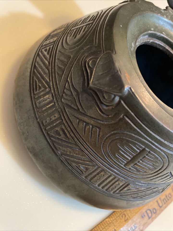 Tiffany Studios Reproduction inkwell Indian pattern #1183 bronze ...