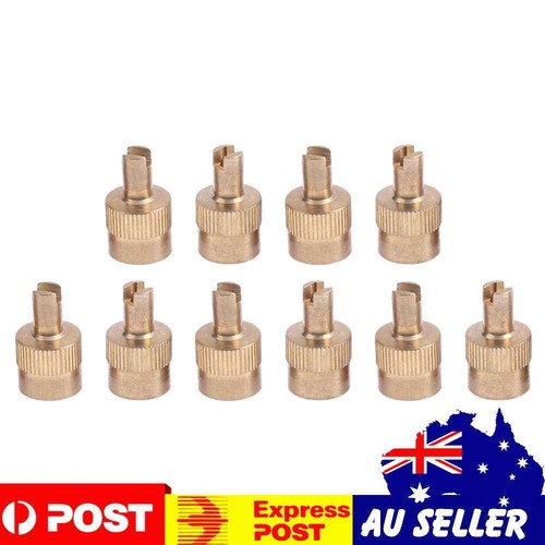 10pcs Coppe Slotted Head Valve Stem Caps for Car Motorcycle Schrader ...