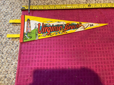 Virginia Beach Pennant BATHING BEAUTY Boardwalk SURFER Starfish ...