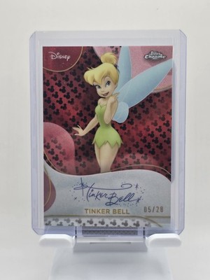 2025 Disney Topps Chrome Tinker Bell Autograph Mickey Print /28 | eBay