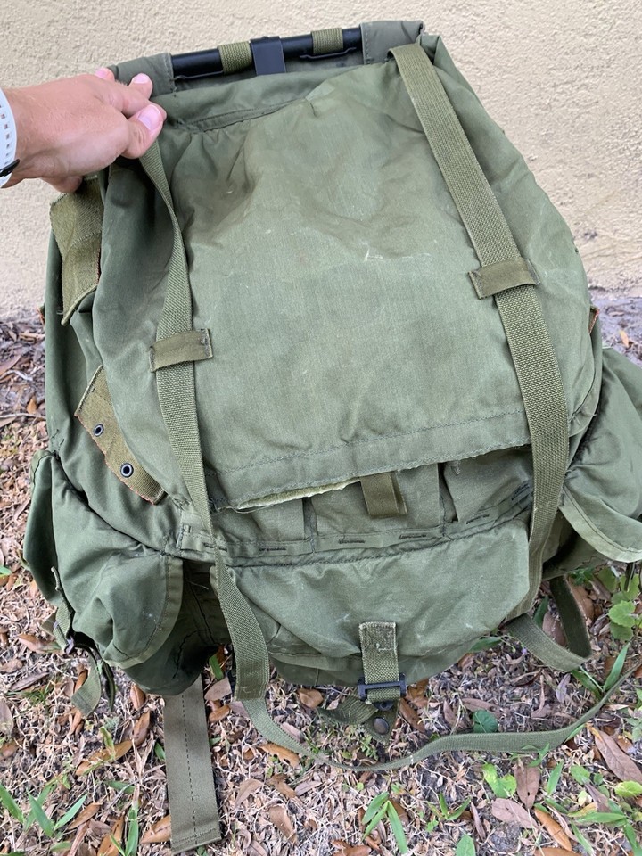 USGI OD Green Alice Pack LC-1 Combat Nylon Field Backpack w/Frame *READ ...