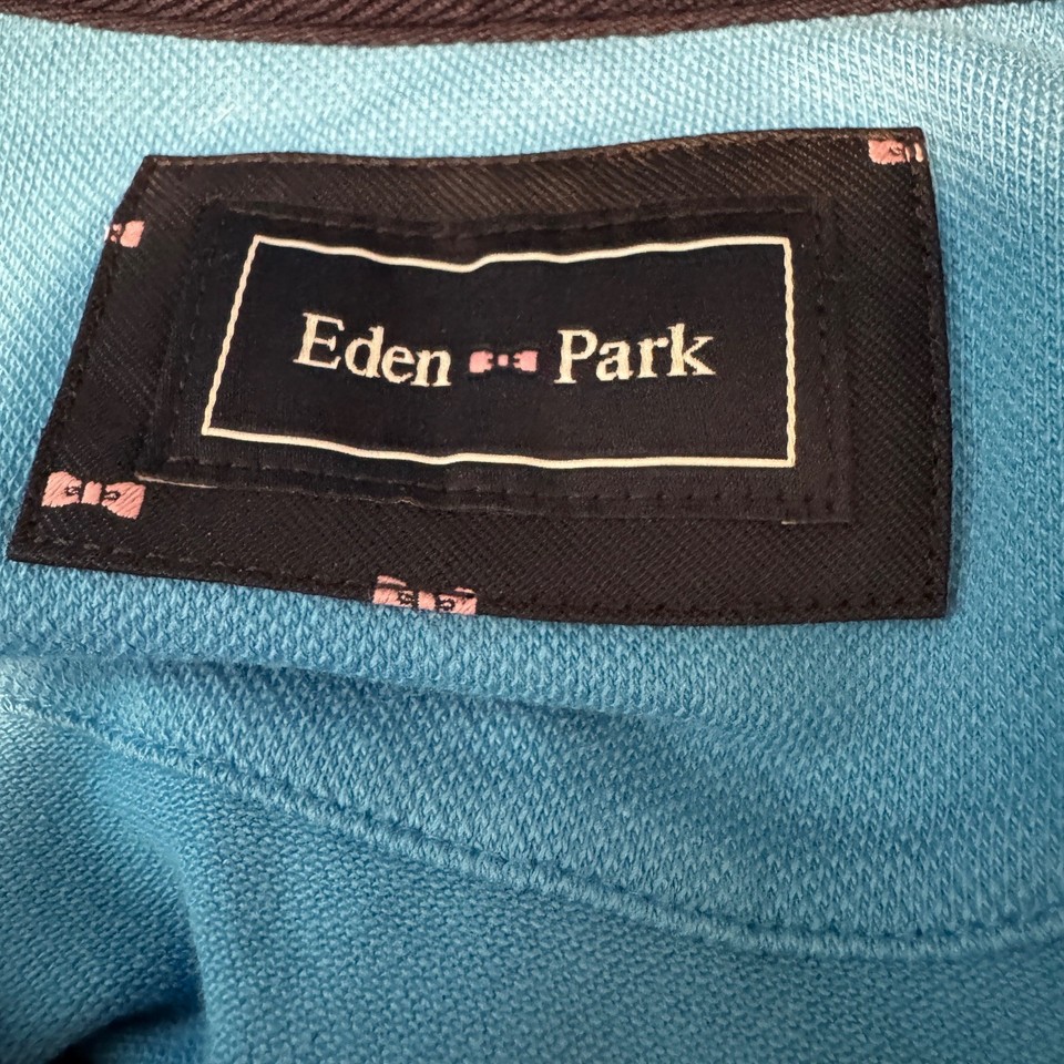 EDEN PARK Polo Shirt Men's 3XL Blue Golf Preppy Paris France Activewear ...