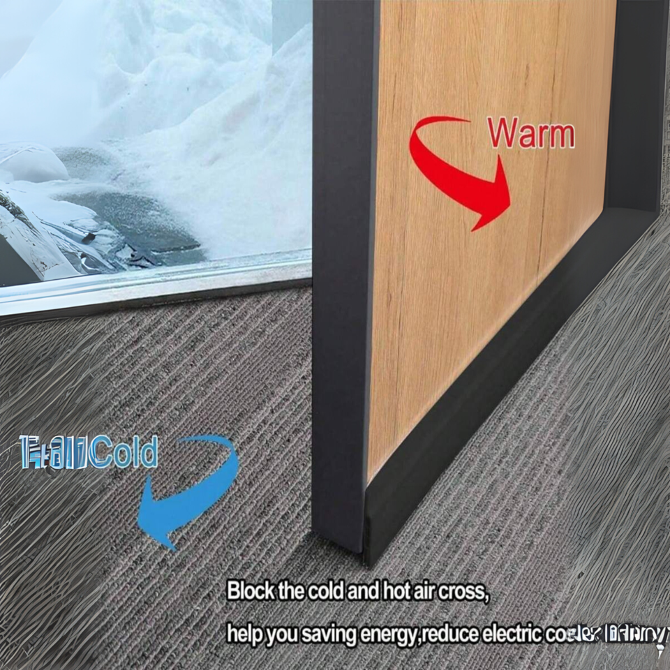 Self-Adhesive Door Draft 1M Door Bottom Weather Strip Door Sweep Insect ...