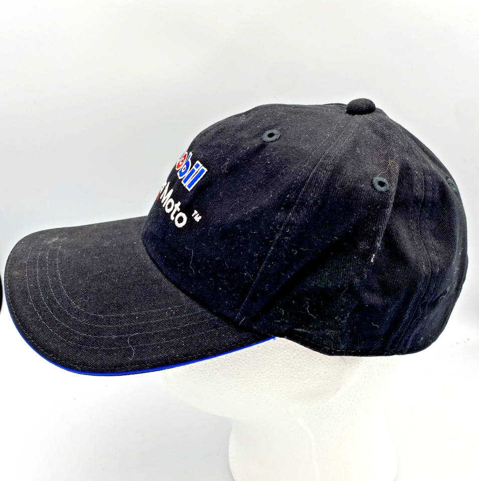 Mobil Super Moto Hat Cap Logo Baseball Back Adjustable Black Motorcycle ...
