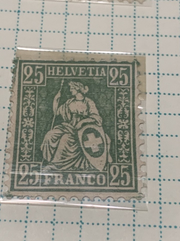 Lot Of 14 Extremely Rare Helvetia Switzerland Franco Stamps | eBay
