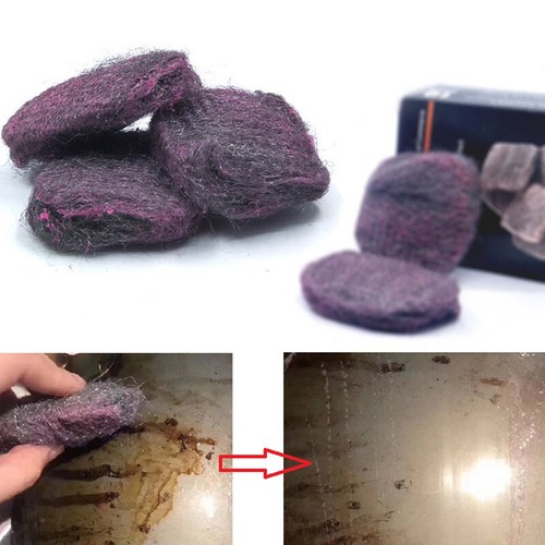 10pcs Kitchen Scrubbing Sponge Steel Wire Dish Brush Cleaner Pads ...