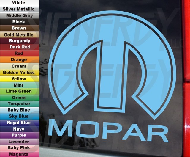 MOPAR m Logo Plymouth Dodge Chrysler Imperial Car Vinyl Decal Sticker ...