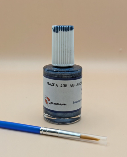 For Mazda Code 40E Aquatic Blue Touch Up Paint + Free Fine Tip Brush ...