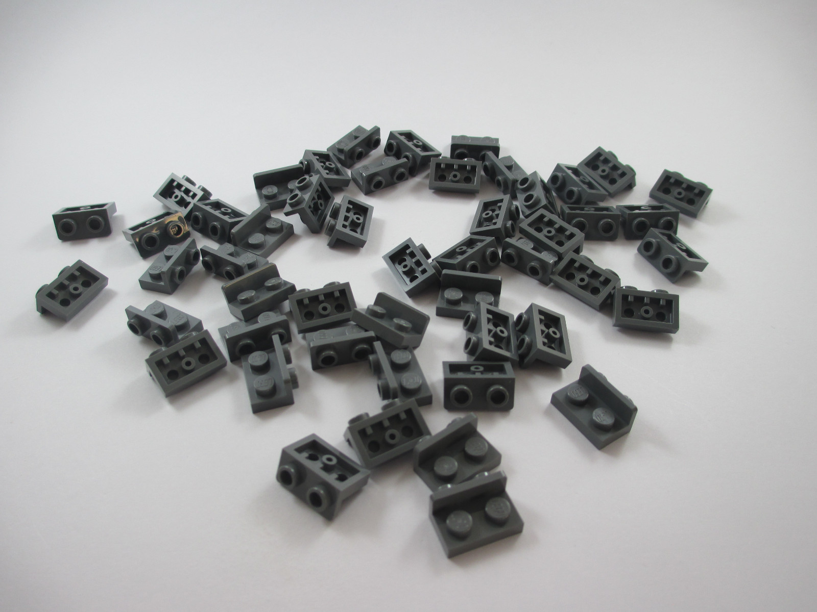 LEGO® Dark Gray Bracket 1 x 2 - 1 x 2 Inverted Design ID 99780 | eBay