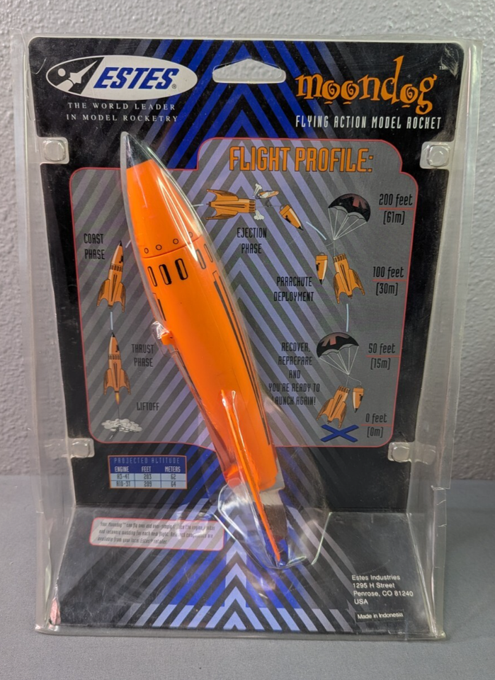 Estes Moondog Flying Model Rocket - Sealed | eBay