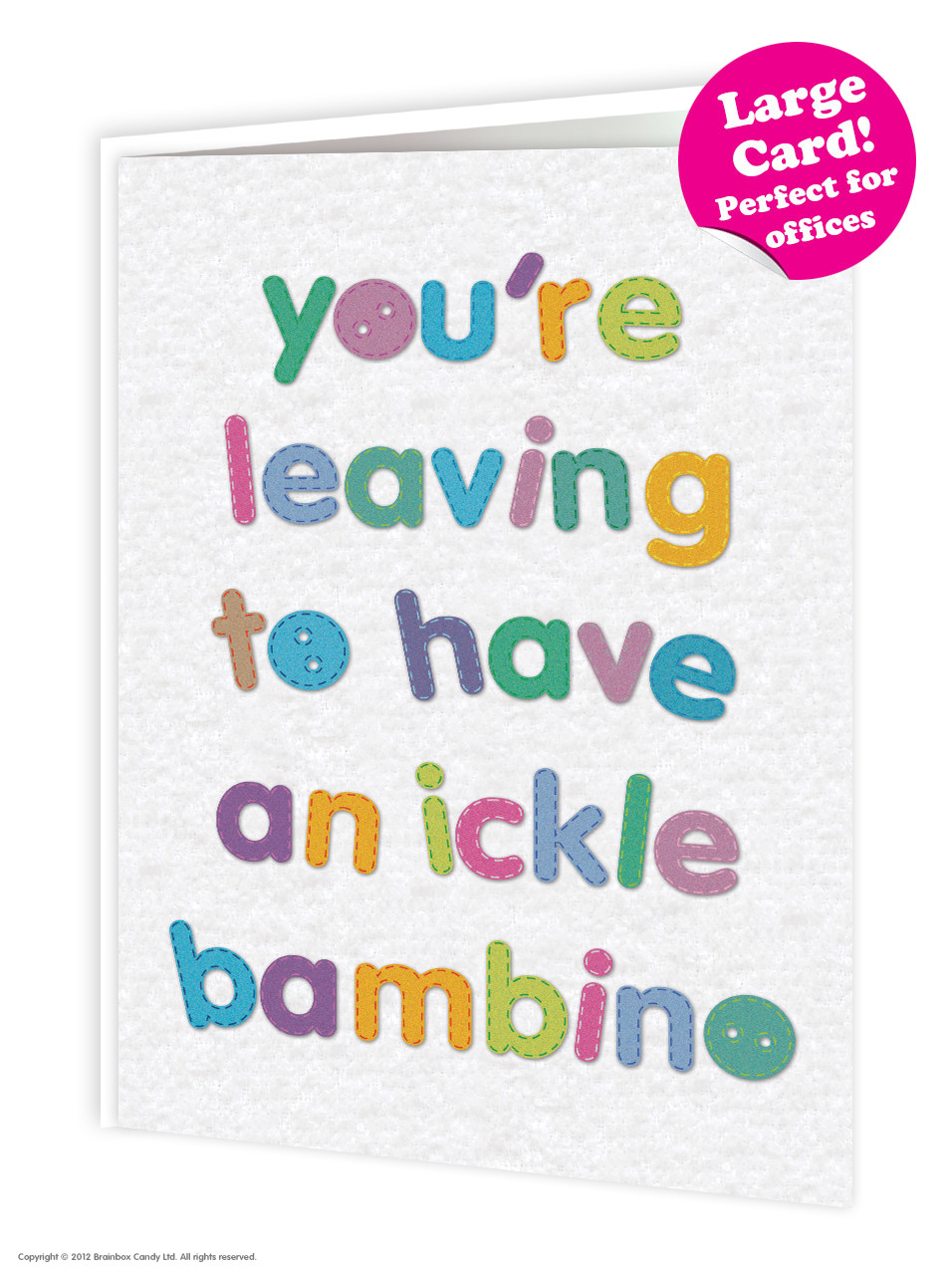 New Baby Boy Girl Unisex Congratulations Maternity Leave Work Large ...