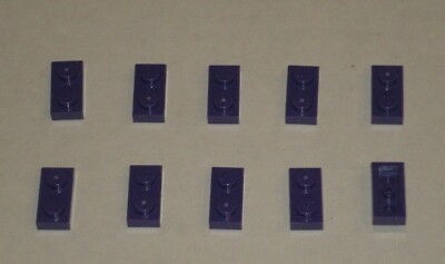 LEGO NEW 1x2 Dark Purple Plate (10x) 4589622 4224858 4655695 Brick 3023 ...