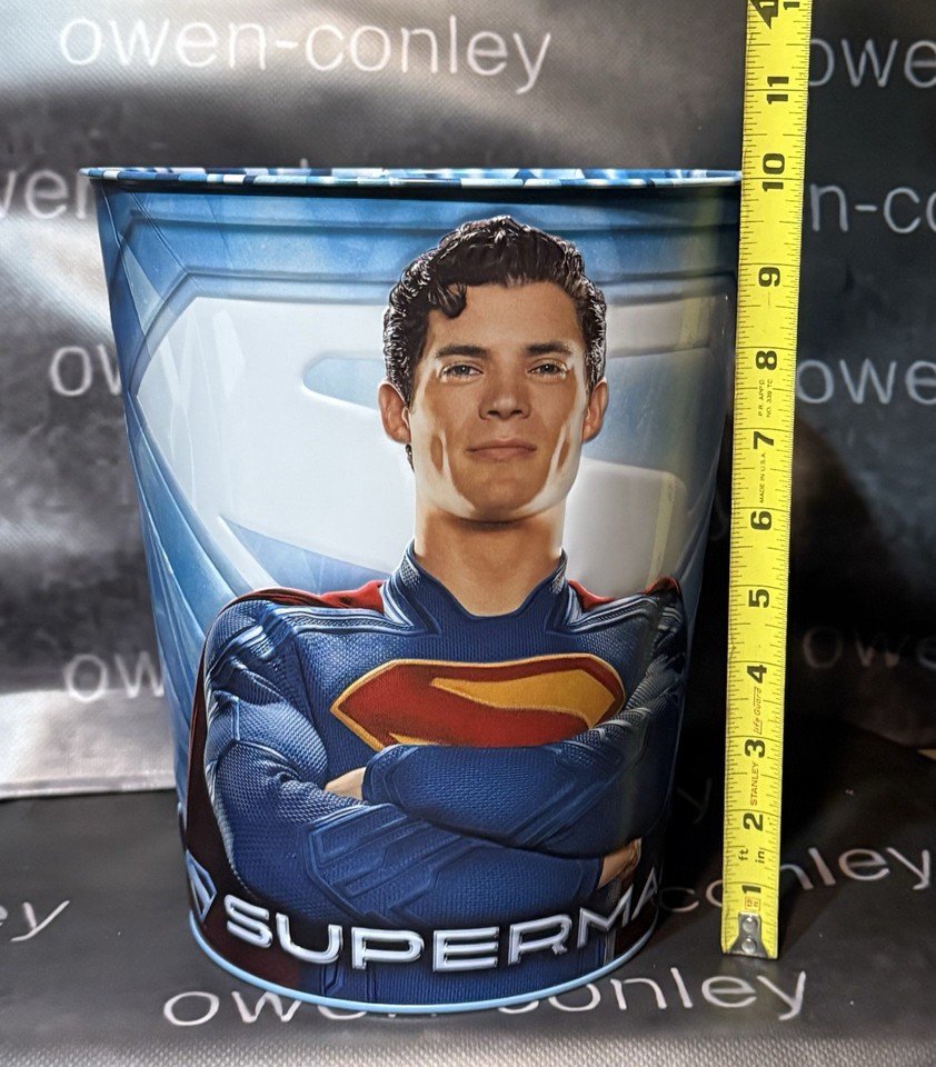 NEW Superman (2025) Popcorn Metal Tin Bucket 230 oz - Ships Now! | eBay