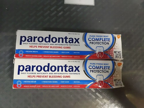 2 Parodontax Toothpaste Anti cavity & Anti Gingivitis 3.4 Oz Each Exp ...