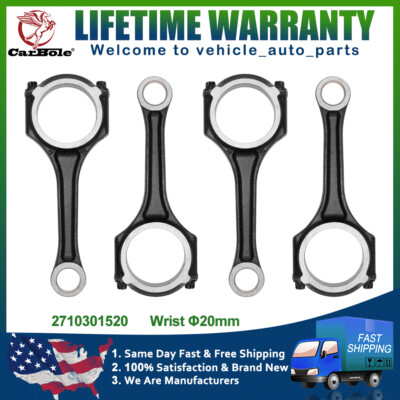 4x Connecting Rods For Mercedes-Benz M271 1.8 W204 W211 W212 C200 C250 ...
