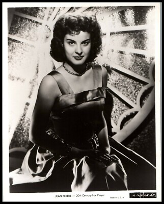 Sensual Glamorous Beauty Jean Peters 1950s ALLURING POSE ORIGINAL PHOTO ...